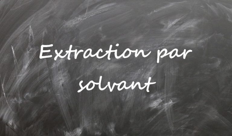 Extraction par solvant | définition - cours de niveau seconde