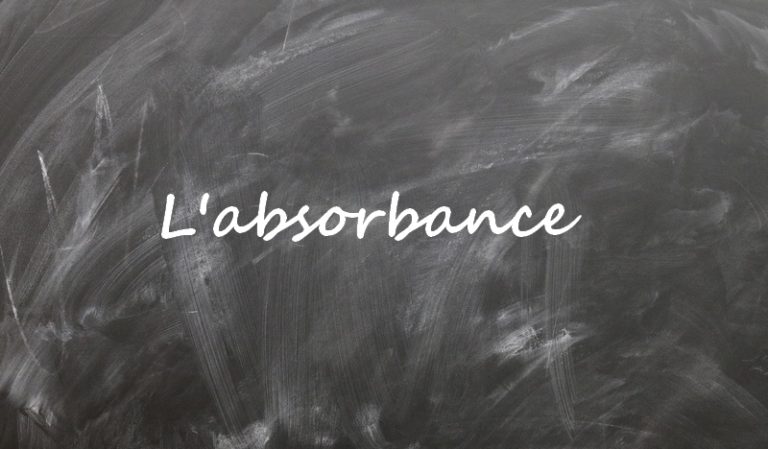 L'basorbance | Définition - Cours de chimie niveau première S